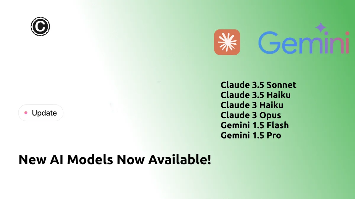 New AI Models Now Available!