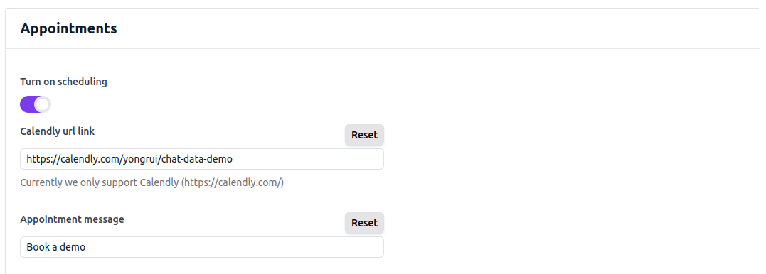 Chat Data Guide and API Reference