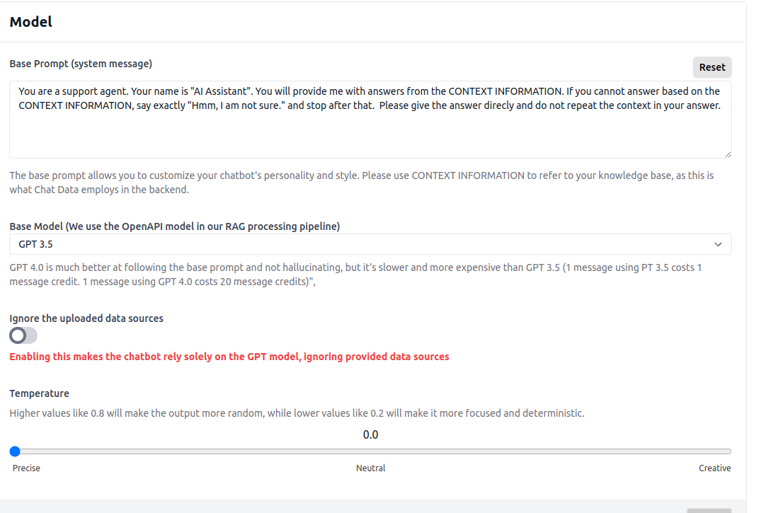 Chat Data Guide and API Reference